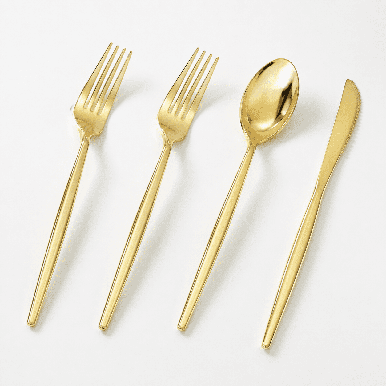 Disposable Plastic Cutlery Set, 120 Piece Heavy Duty Flatware for ...