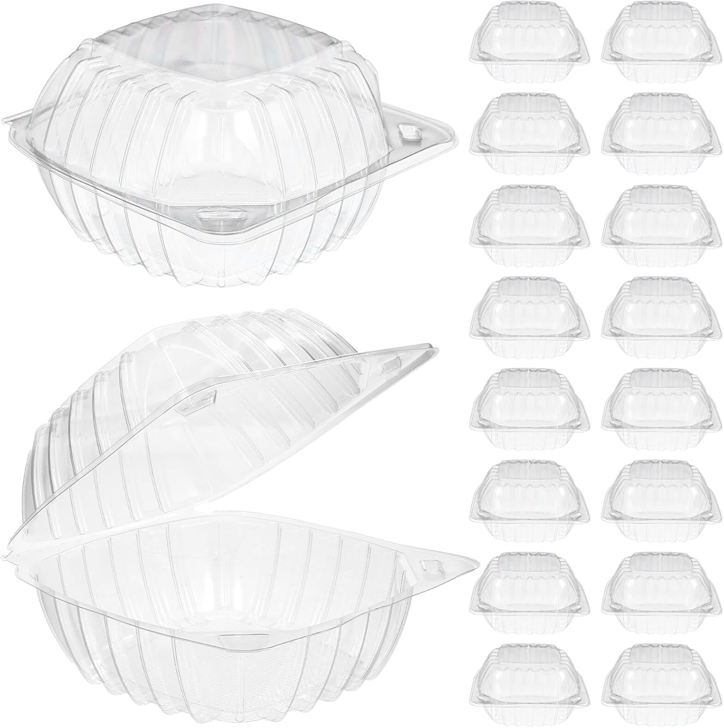Disposable Plastic Food Containers,Clear Clamshell Hamburger Containers ...