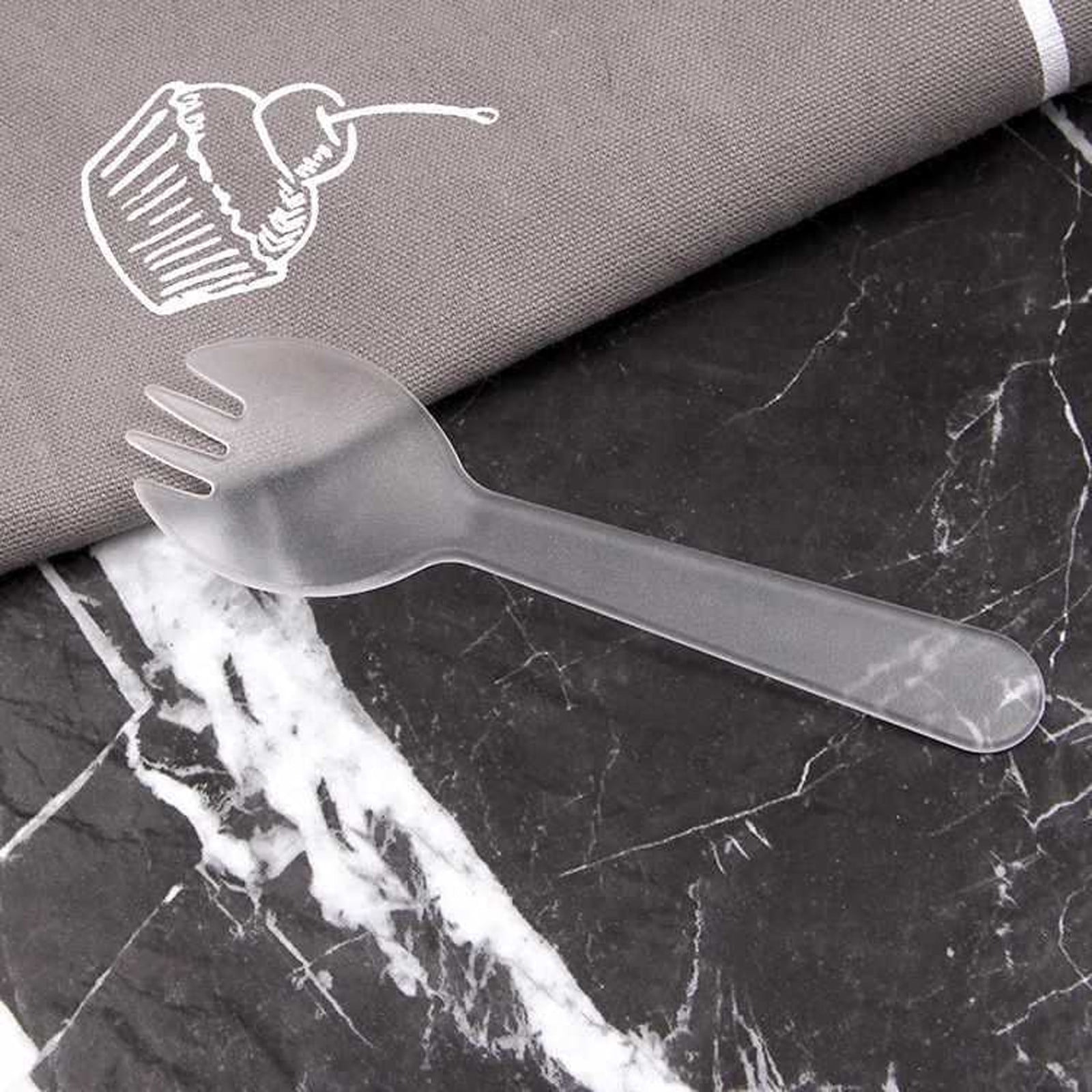 Disposable Plastic Forks and Spoons,100-Pack Individually Wrapped ...