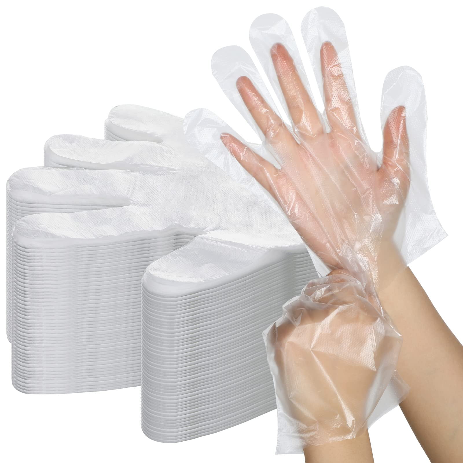 Disposable Plastic Gloves Transparent Waterproof Gloves for Kitchen ...