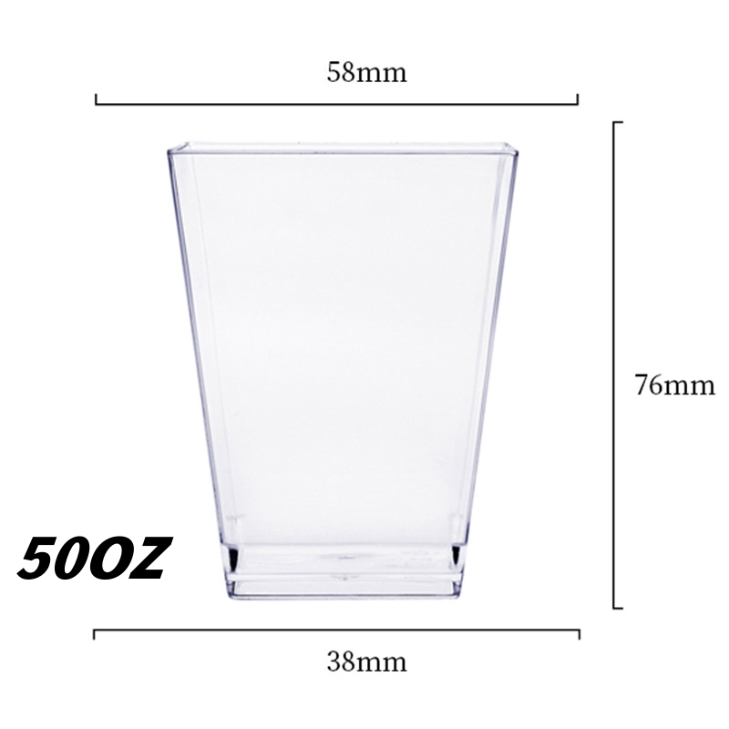 Disposable Plastic Mousse Cup Ladder Shaped Cup Pudding Cup Dessert ...