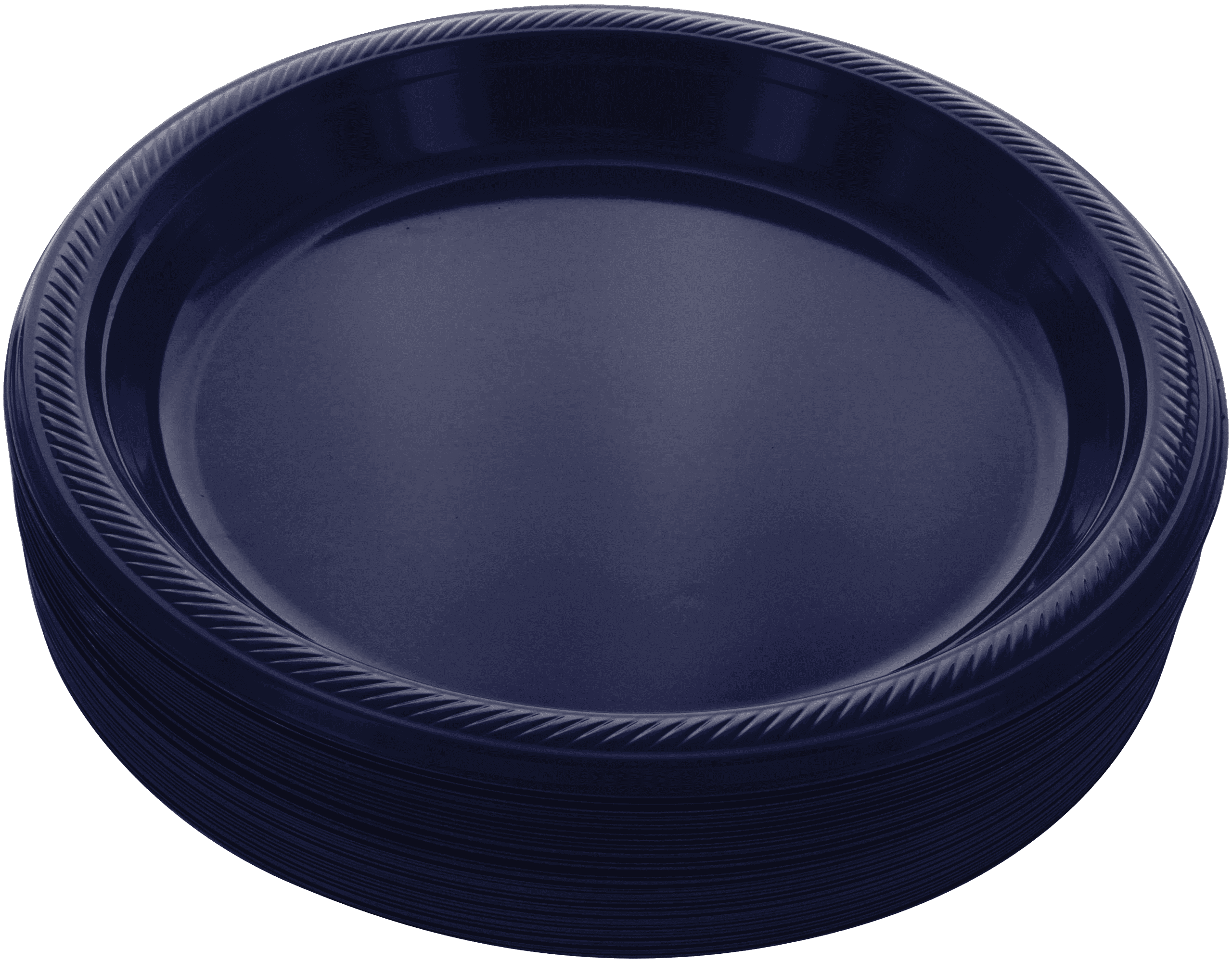 Disposable Plastic Plates Navy, 10.4 Inches Plastic Dinner Plates ...