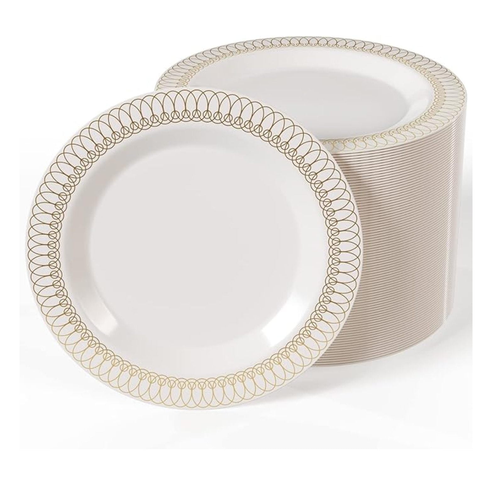 Disposable Plastic Plates - Pack Of 40 - 9 In. Disposable Plates For ...