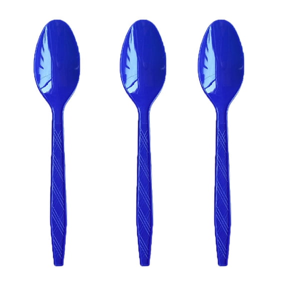 Disposable Plastic Spoons for Party, Heavy Duty Cutlery, 10 Pcs Per ...