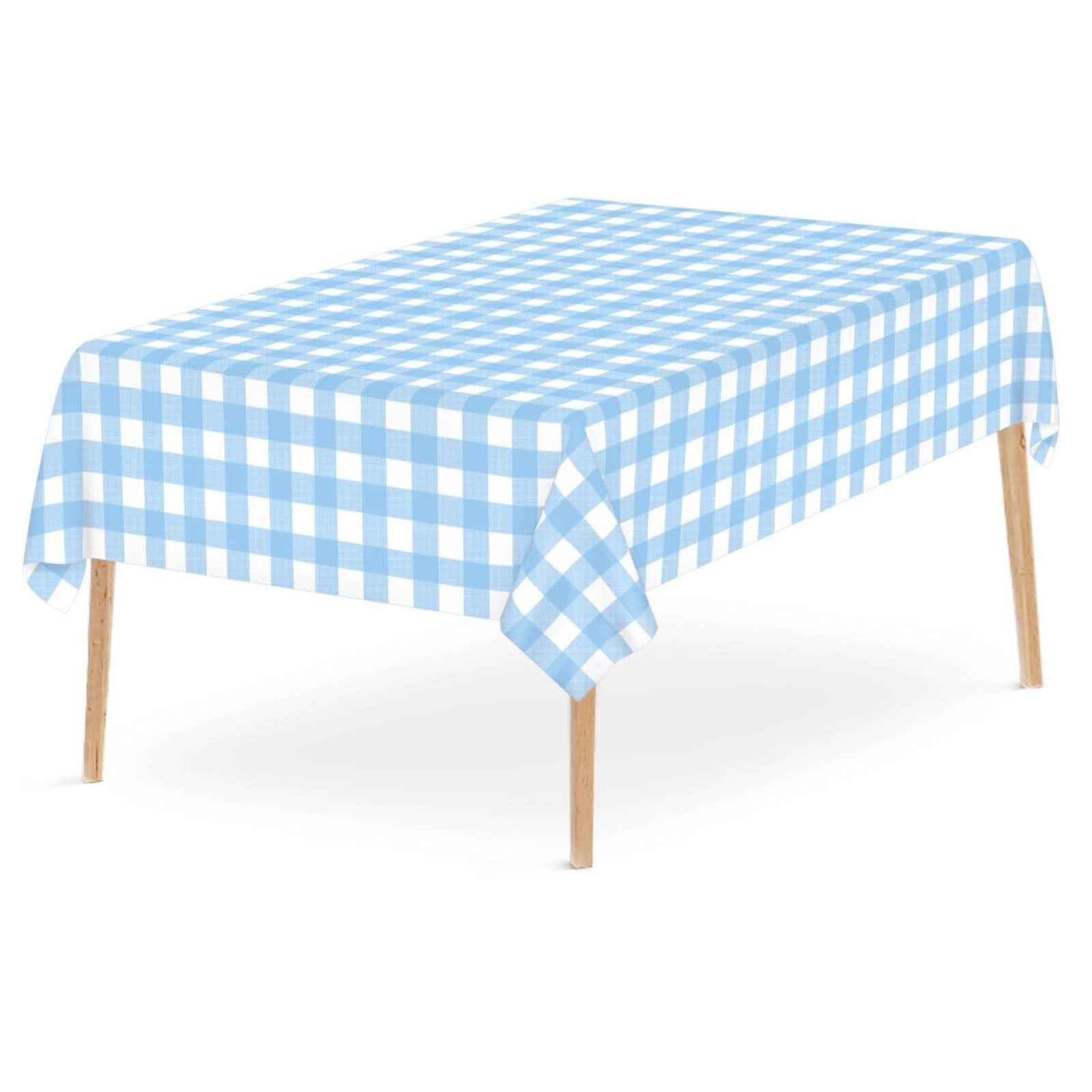 Disposable Plastic Tablecloth Waterproof Oilproof Thickened Plaid ...