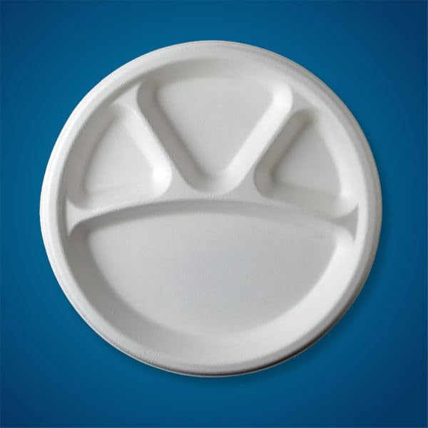 Disposable Plates Biodegradable EcoFriendly Compostable Paper Plates ...