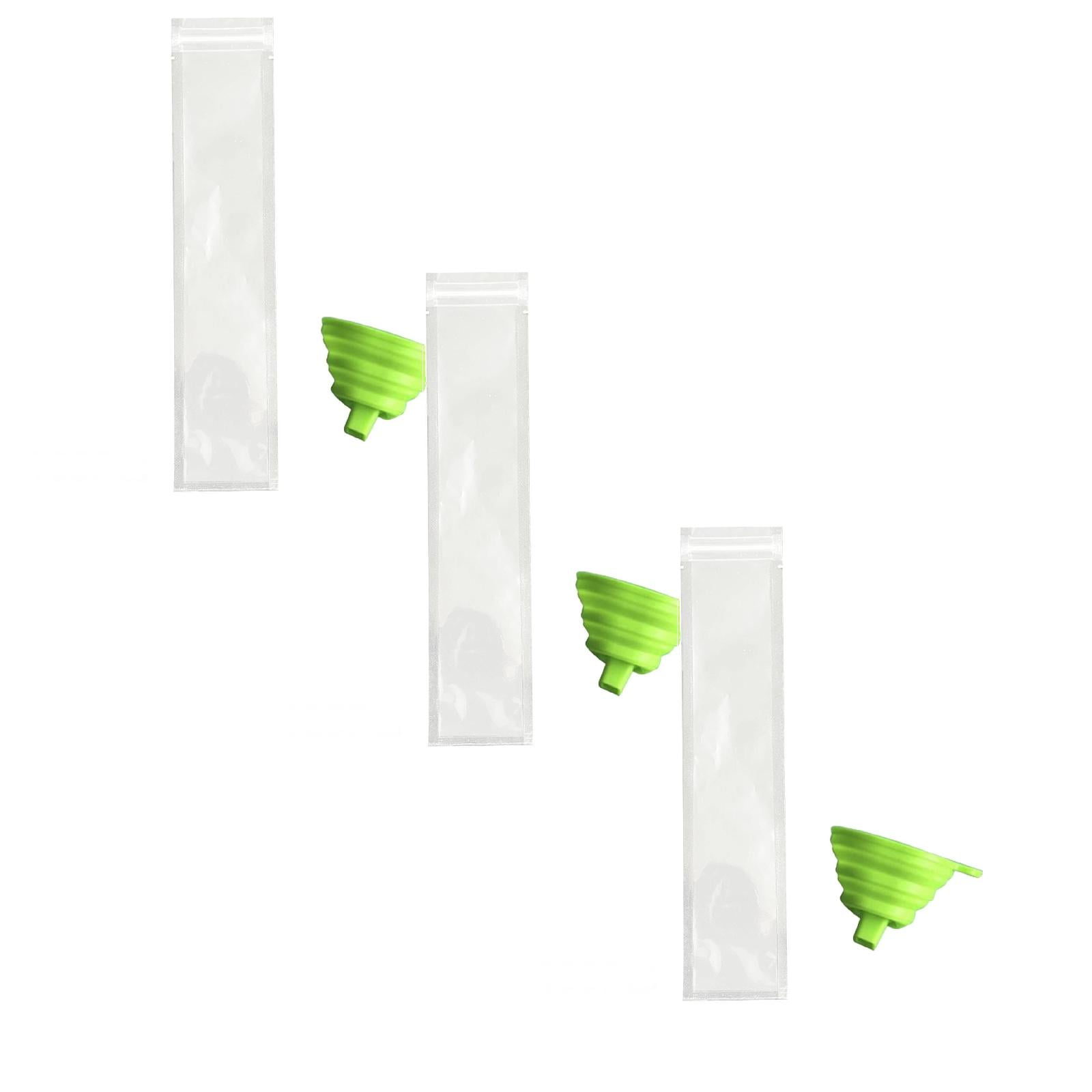 Disposable Mold Bags 100-Pack - BPA-Free Ice Pop Pouches with Zip Seals ...