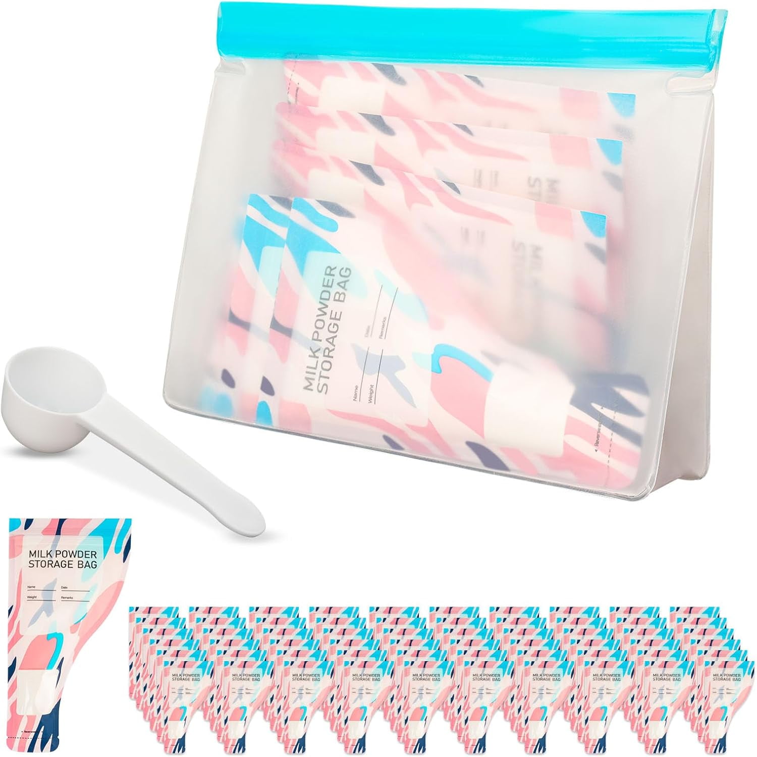 Disposable Protein Powder Travel Containers – 60Pcs Single-Use Protein ...