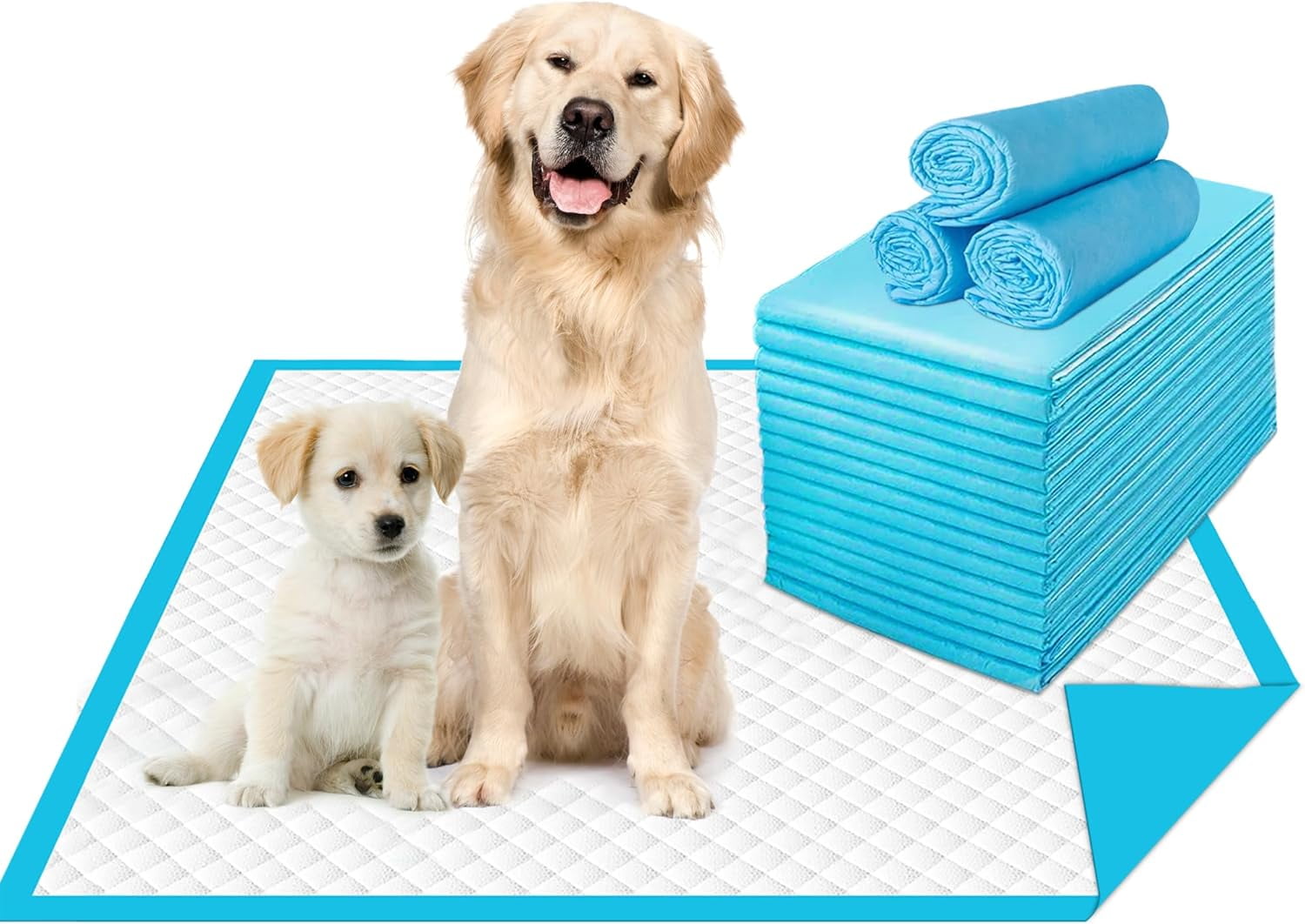 Disposable Puppy Pads | UltraAbsorbent Pee Pads for Dogs | 24"x36" | 20 ...