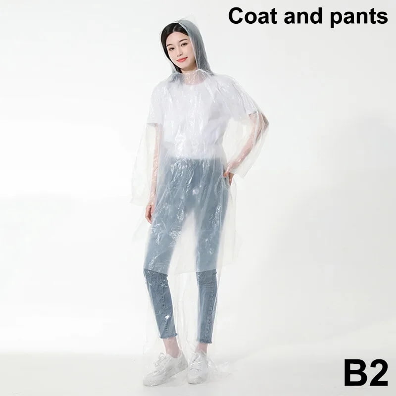 Disposable Rain Pants Thickened Pack Foot Drift Waterproof Split Set ...