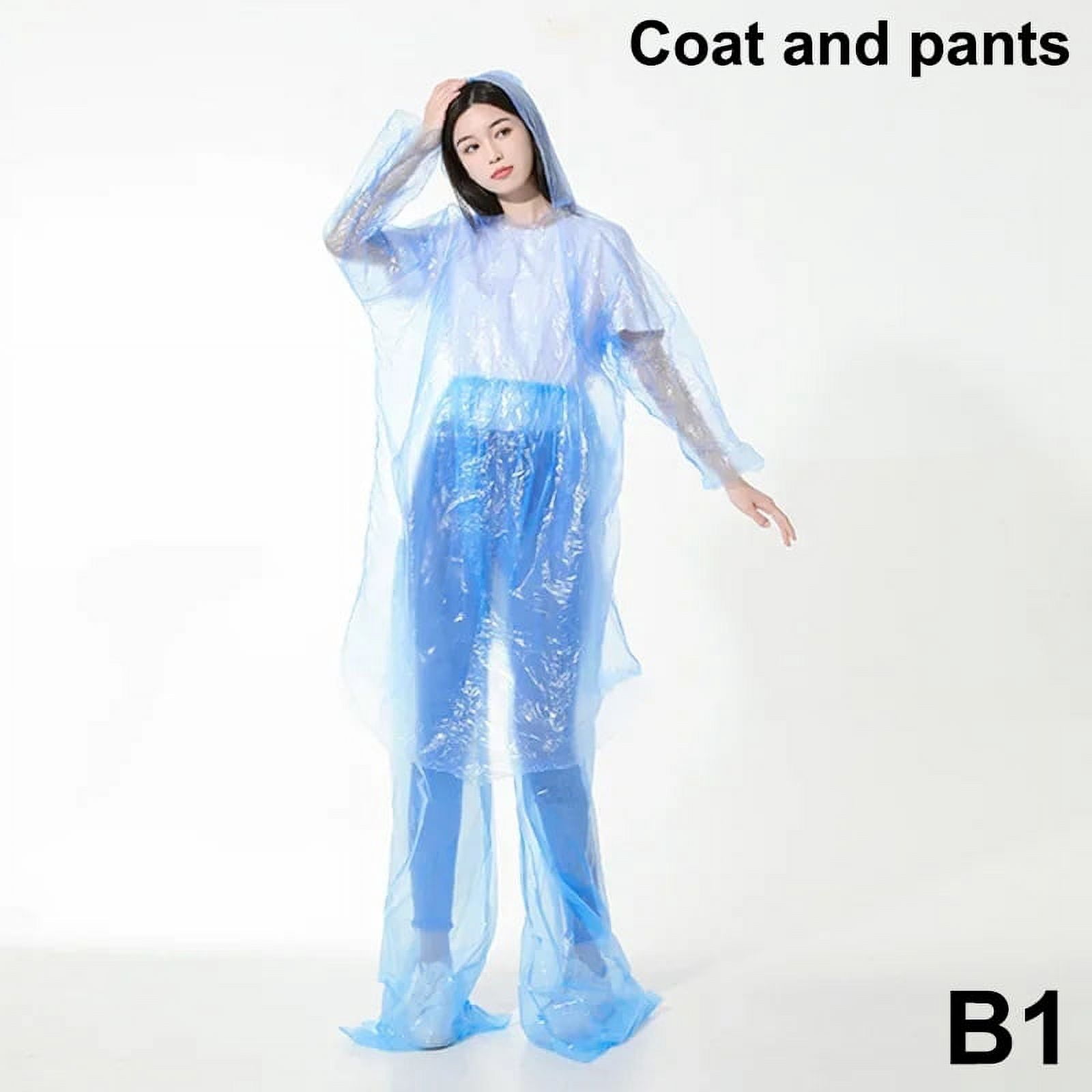 Disposable Rain Pants Thickened Pack Foot Drift Waterproof Split Set ...