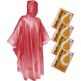 Disposable Rain Ponchos Emergency Clear Poncho - Walmart.com