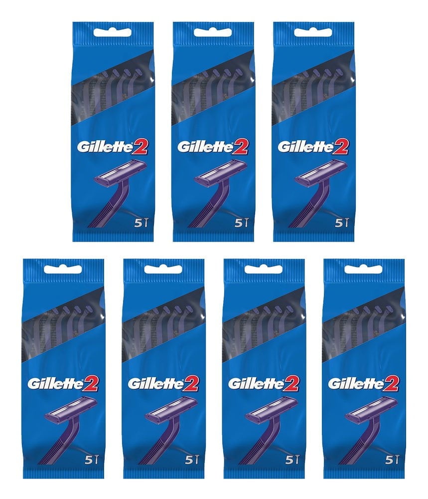 Disposable Razors Blue G2 Blades Shaver Fixed Good News, 5pk x 7 (35 ...