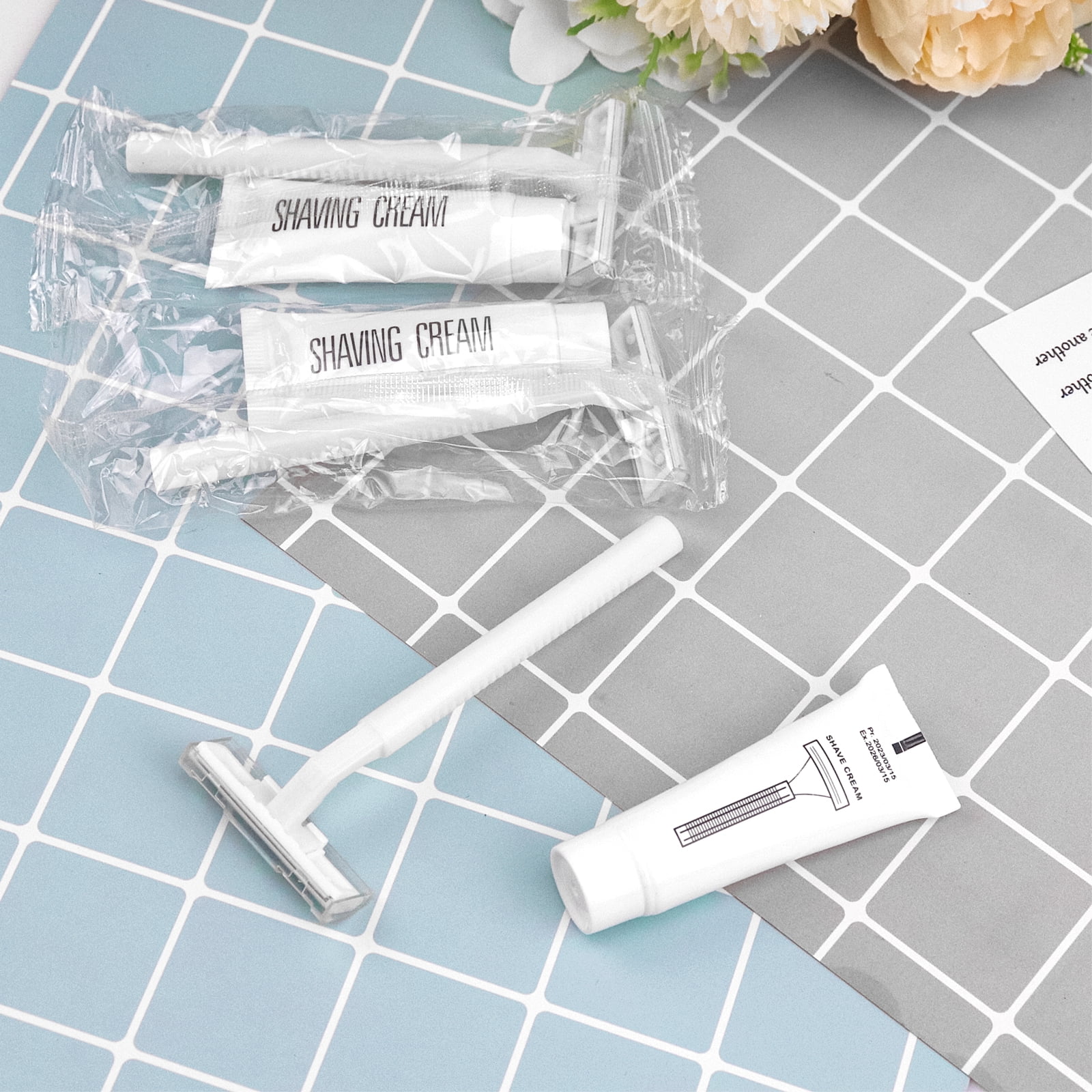 Disposable Razors in Bulk Pack of 25,White Disposable Shaving Razors ...