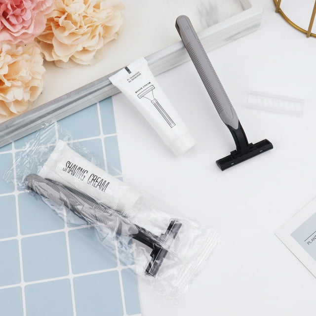 Disposable Razors in Bulk Pack of 50,Black Twin Blade Disposable ...