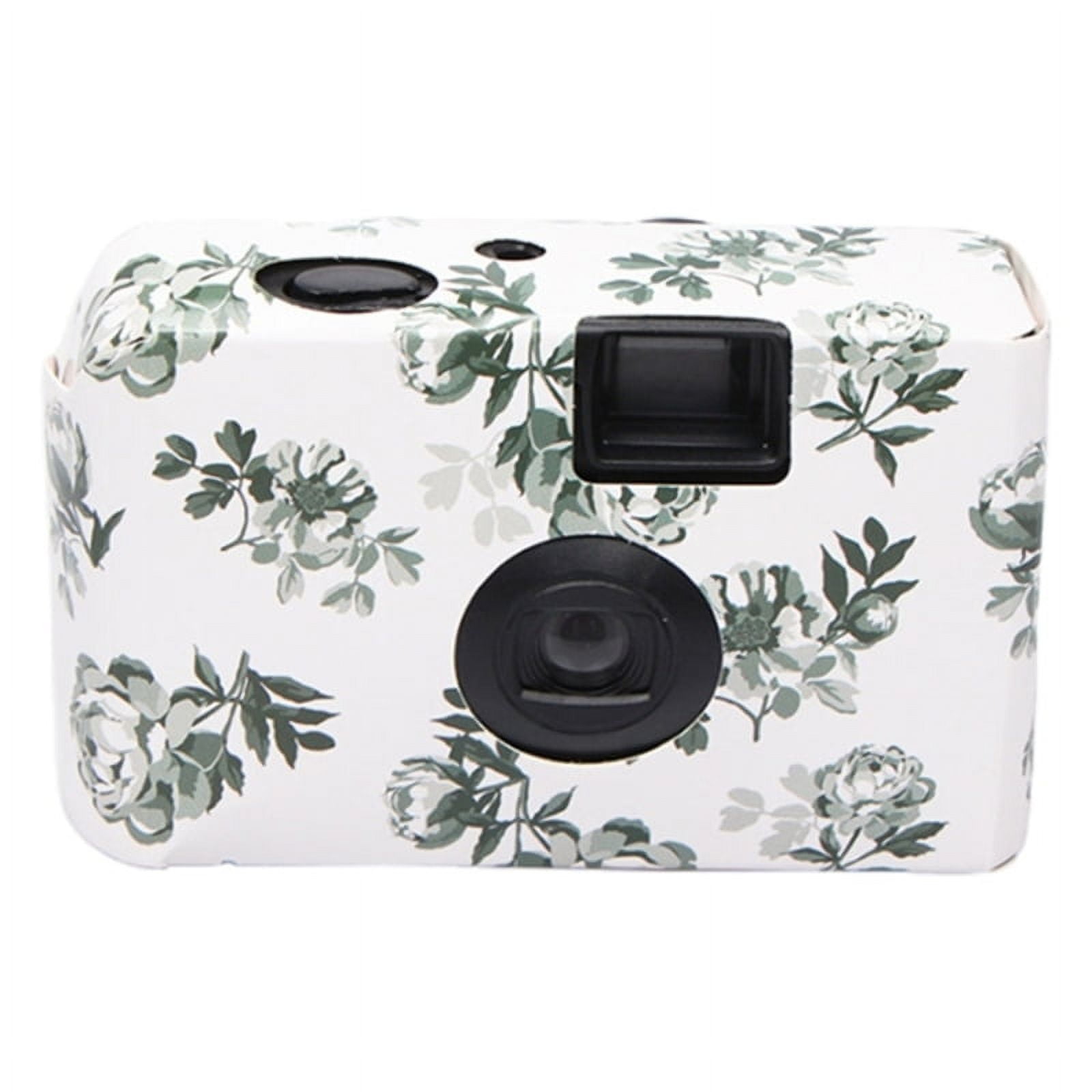 Disposable Retro Film Camera Cute Peony Flower Point & Shoot Cameras ...