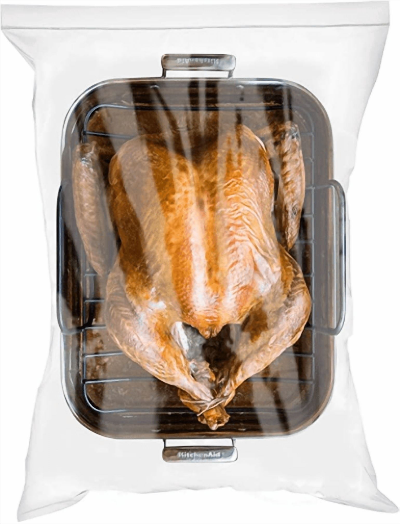 Disposable Roasting Pan Clear Plastic Bags, 16