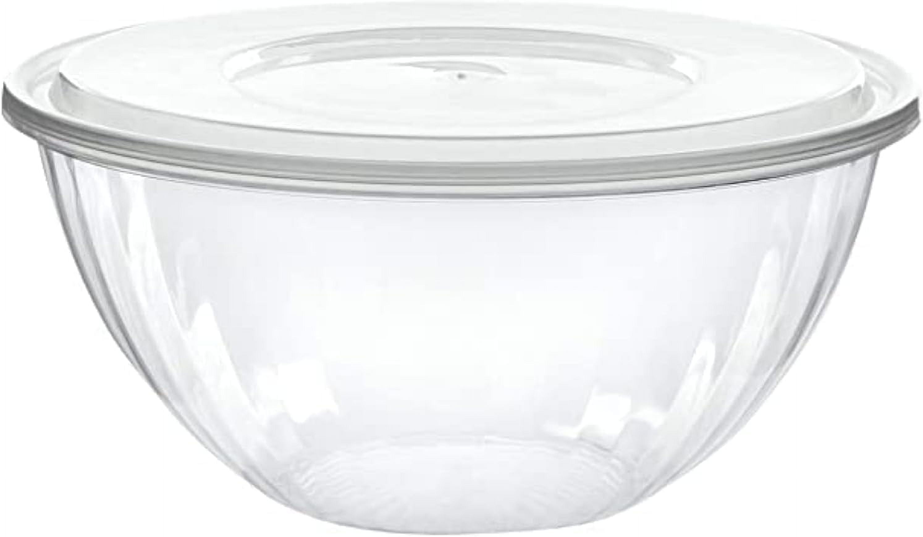Disposable Round Crystal Clear Serving Bowls With Lids - Party Snack or ...