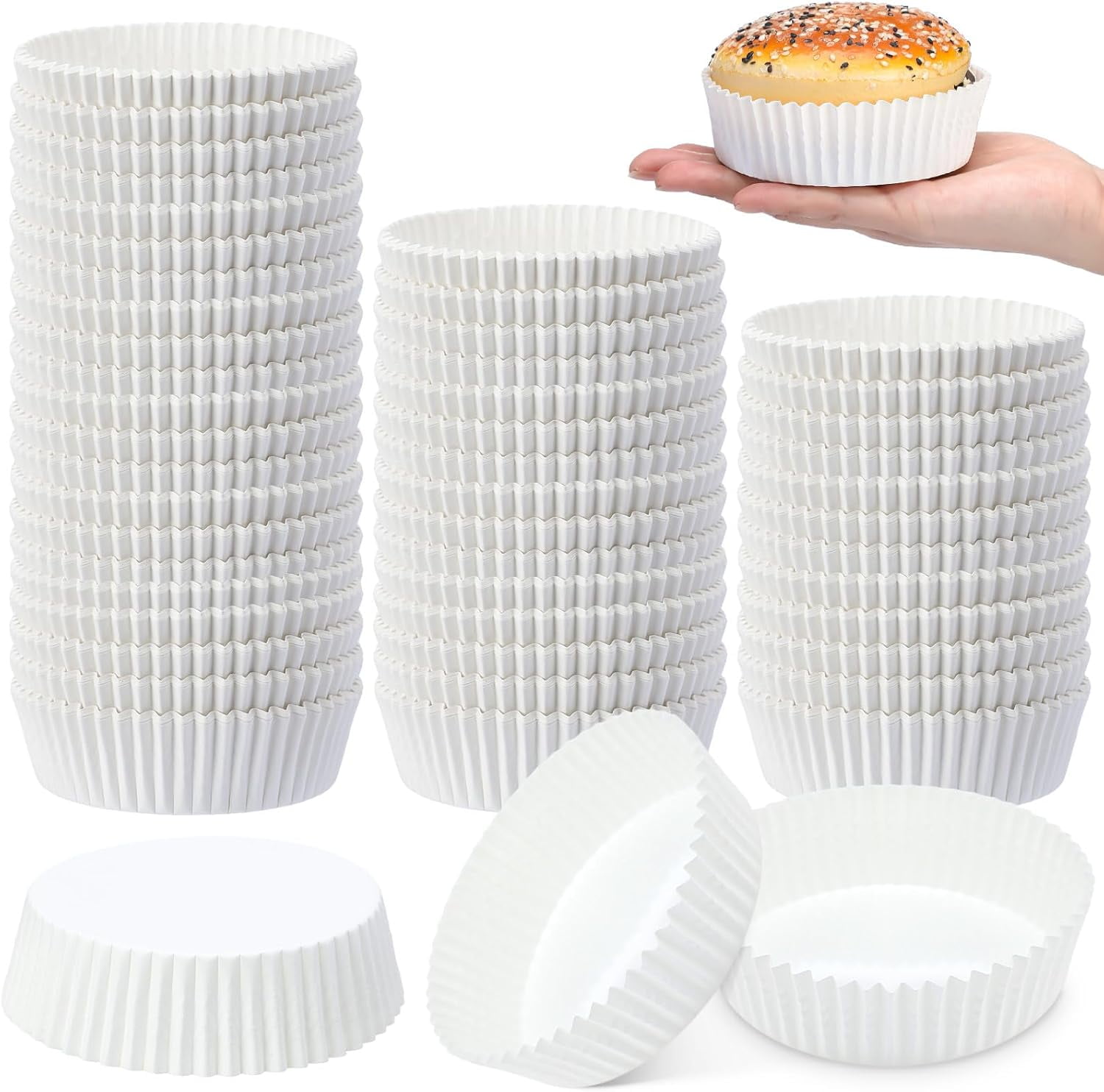 Disposable Round Cupcake Liners Paper Baking Cups Wrappers Cupcake ...