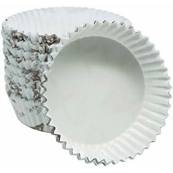 Disposable Ruffled Round Shape Non-Stick Paper Baking Cup, Pack of 100 ...