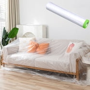 IAJXWI Carpet Protection Film Roll, Clear Plastic Self-Adhesive Carpet ...