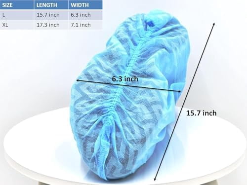 Disposable Shoe Covers, Slip-Resistant Booties, Heavy-Duty, Waterproof ...