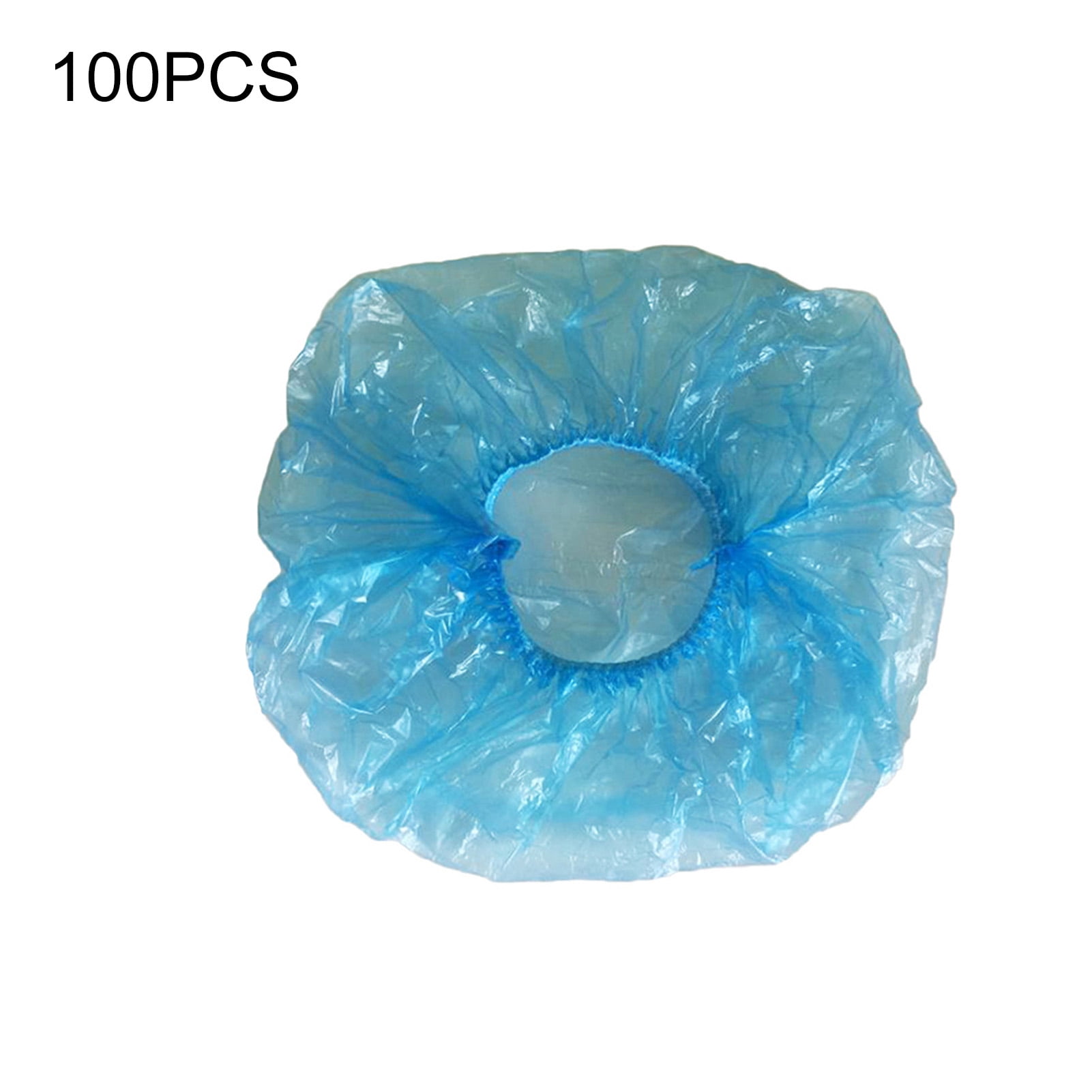 Disposable Shower Caps - 100pcs Hair Processing Clear Plastic Caps For ...