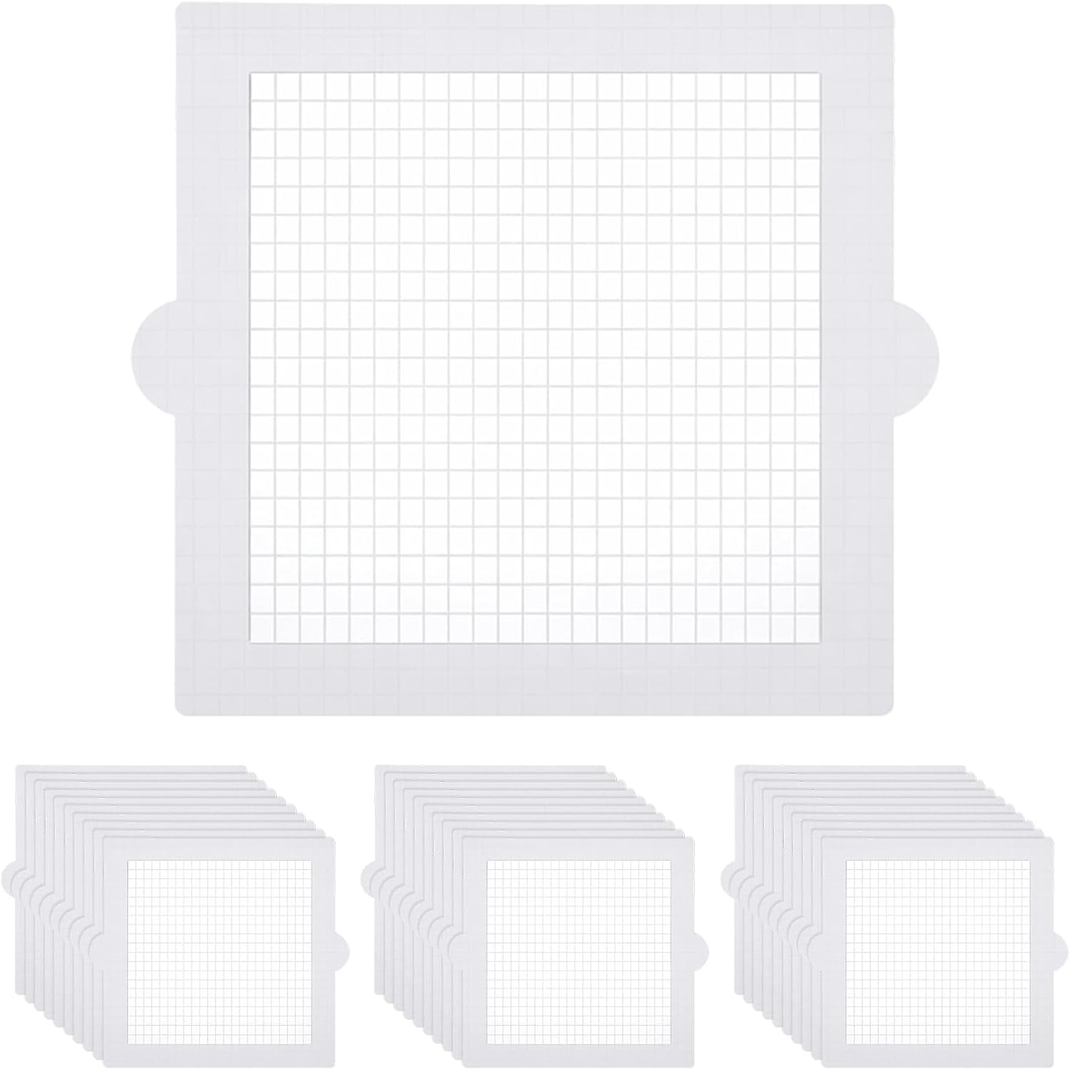 Disposable Shower Drain Hair Catcher Mesh Stickers, 30 Pcs Square ...