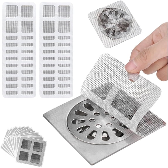 Disposable Shower Drain Hair Catcher, New Upgraded Disposable Hair ...