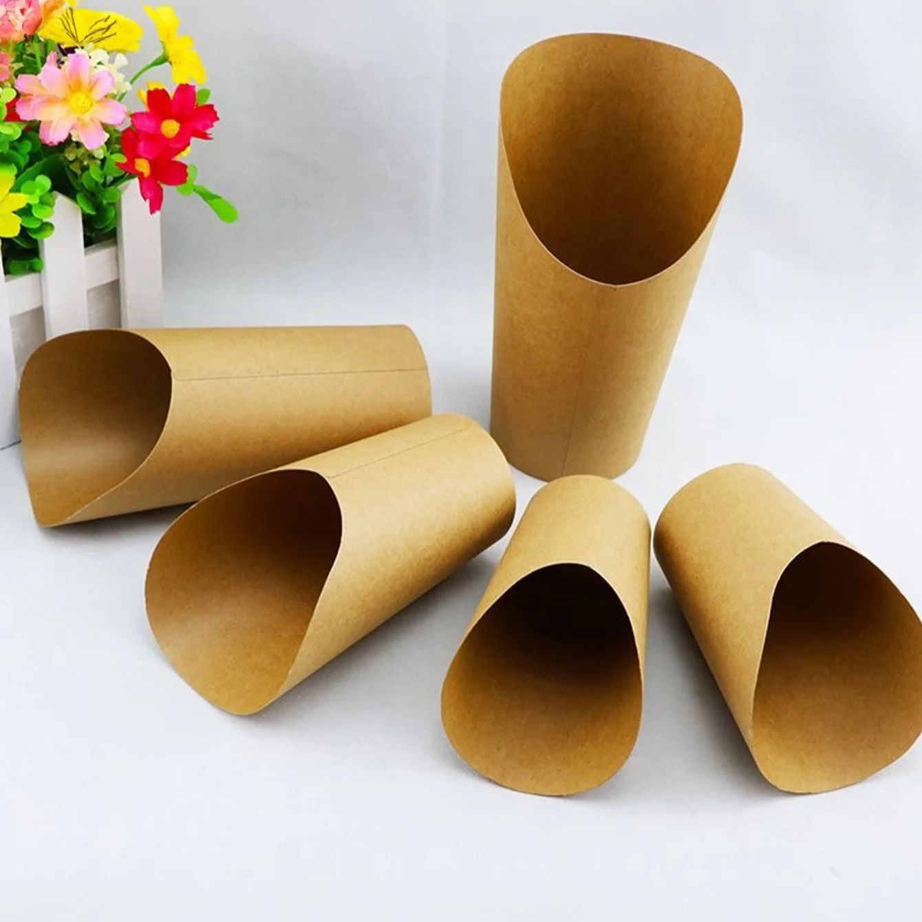 Disposable Slanted Fries, Sweet Potato Cup, Cowhide Ice Cream Egg ...