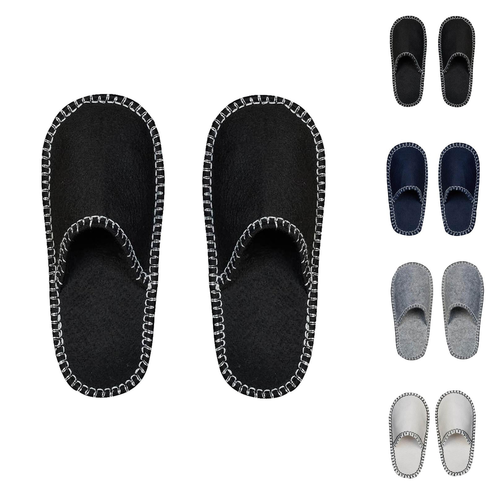 Disposable Slippers For Guests - Thick Closed Toe House Slippers Bulk ...