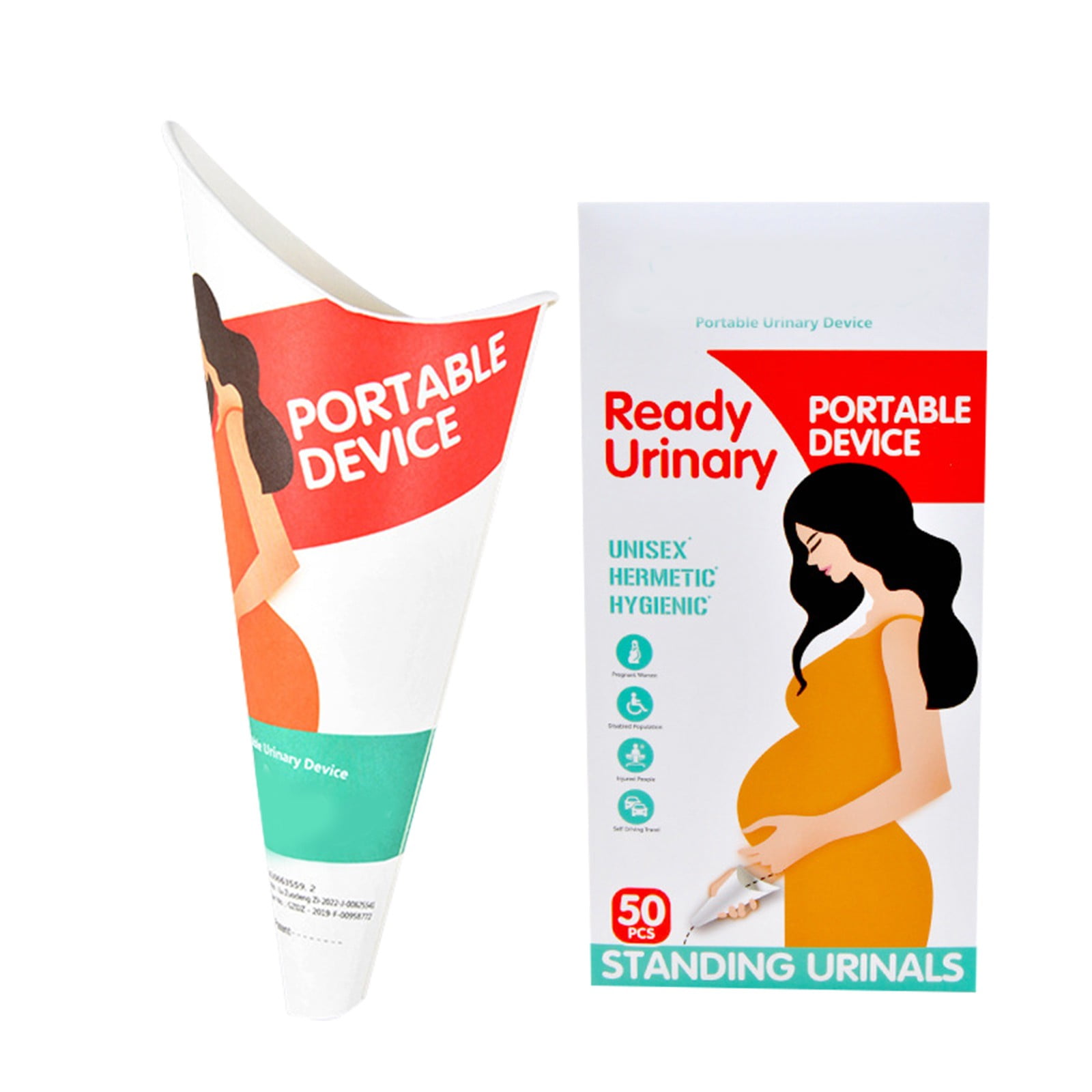 Disposable Standing Urinal 20 50 Pcs Disposable Female Urination Device ...