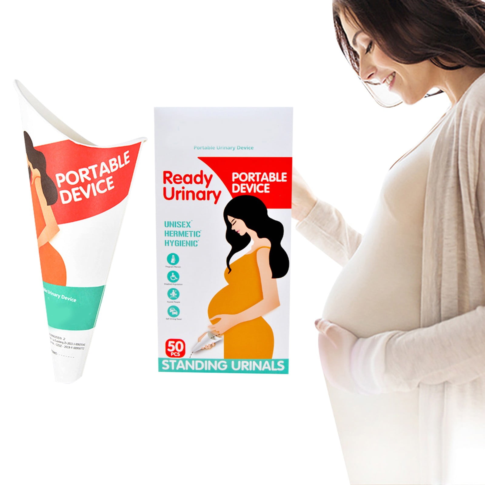 Disposable Standing Urinal 20 50 Pcs Disposable Female Urination Device ...