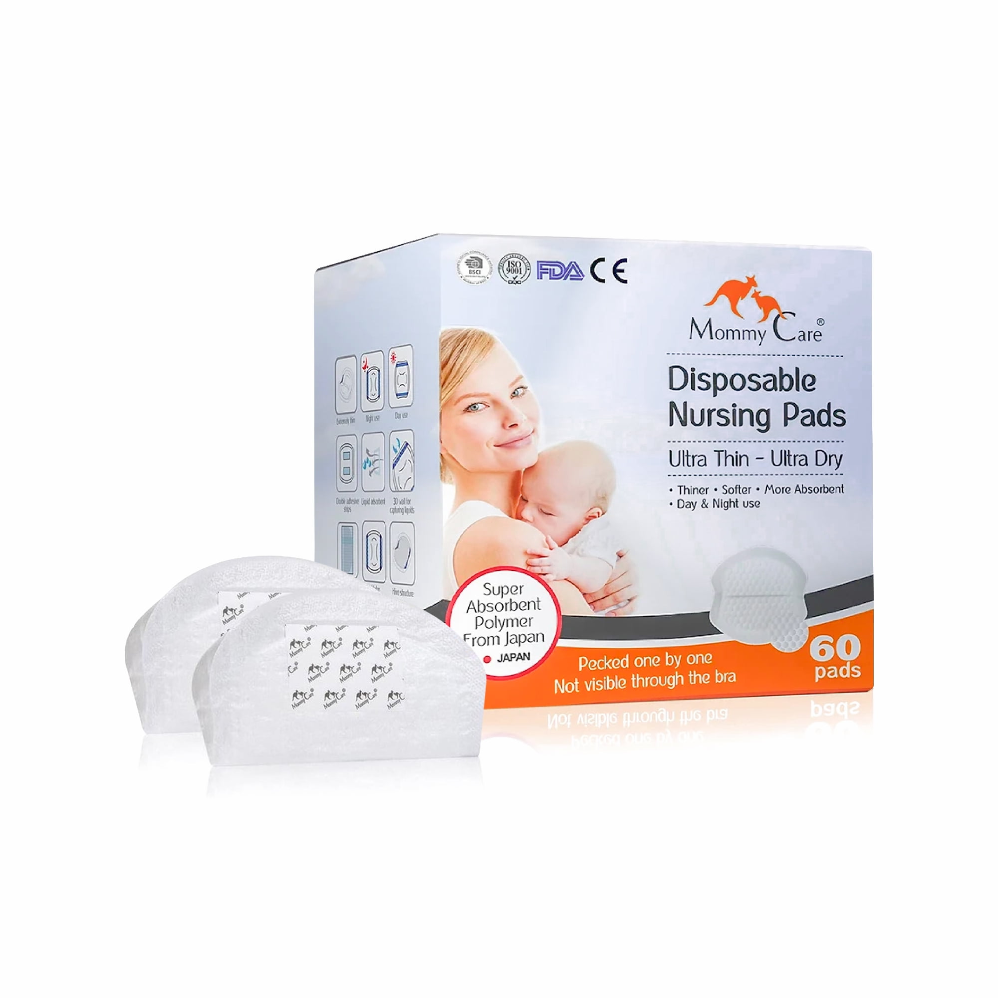 Disposable Stay Dry Nursing Pads – Ultra-Thin, Super Absorbent Breast ...