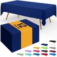 Disposable Table Cloth - 12 Pack, 54 x 108 Inch Waterproof Rectangle ...