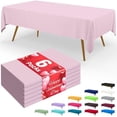 Disposable Table Cloth - 6 Pack, 54 x 108 Inch Waterproof Rectangle ...