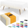 Disposable Table Cloth - 6 Pack, 54 x 108 Inch Waterproof Rectangle ...