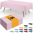 Disposable Table Cloth - 6 Pack, 54 x 108 Inch Waterproof Rectangle ...