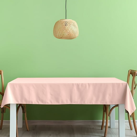 Disposable Tablecloth, Solid Pink Color Waterproof and Oil-Proof ...