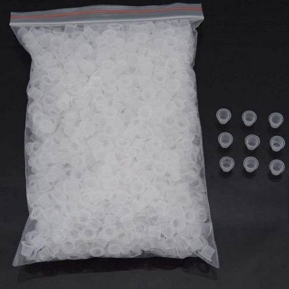 Disposable Tattoo Ink Cups,500pcs Plastic Small Tattoo Ink Cups ...