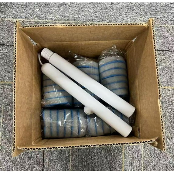 Disposable Toilet Brush Set with 30 Refill Heads & 1 Handle - Hands ...