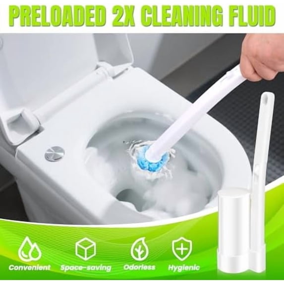 Disposable Toilet Brush, Toilte Wand Kit, Toilet Bowl Cleaner Brush ...