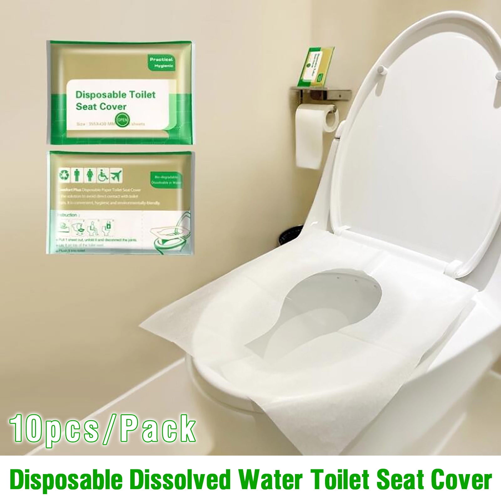 Disposable Toilet Seat Covers Flushable Water Soluble Sanitary ...