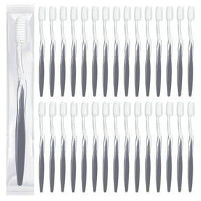 25 pack White Disposable Toothbrushes with Toothpaste and Comb,10g ...