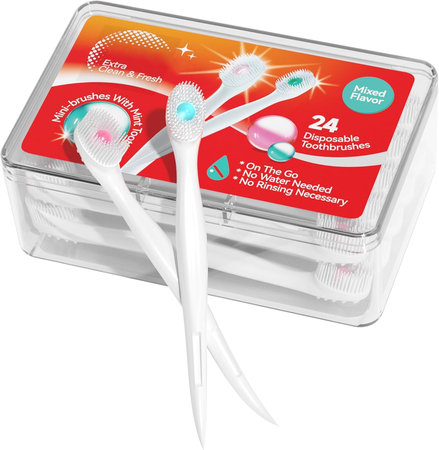 Disposable Toothbrushes, Mini Travel Toothbrushes with Toothpaste and ...