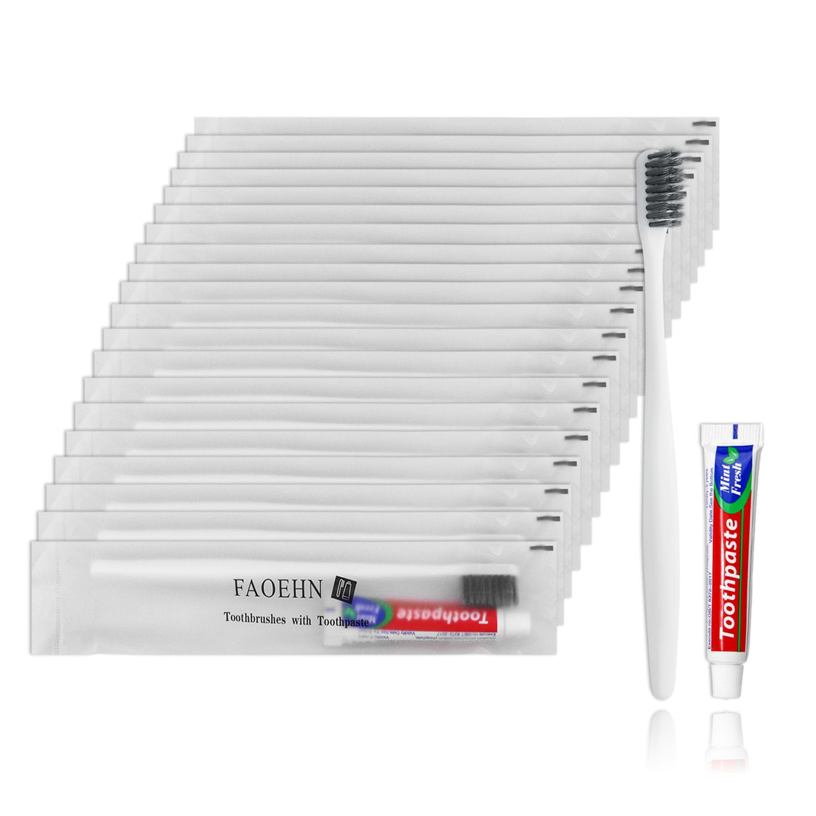 Disposable Toothbrushes with Toothpaste MMF7 Pack of 30, White with 10g ... Disposable Toothbrushes with Toothpaste MMF7 Pack of 30, White with 10g ...