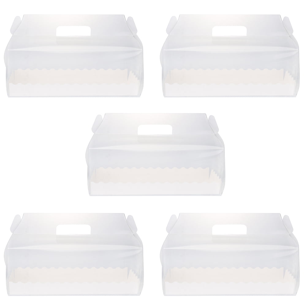 Disposable Trays Food Take Out Containers Cake Roll Box Portable for ...