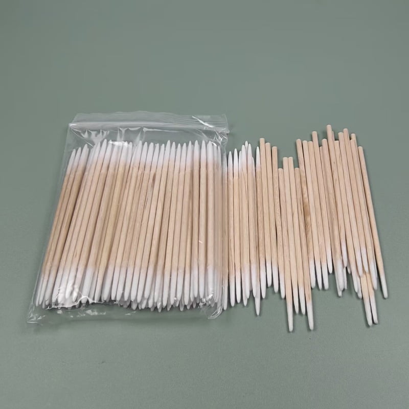 Disposable Ultra-small Cotton Swab 100pcs Lint Free Micro Brushes Wood ...