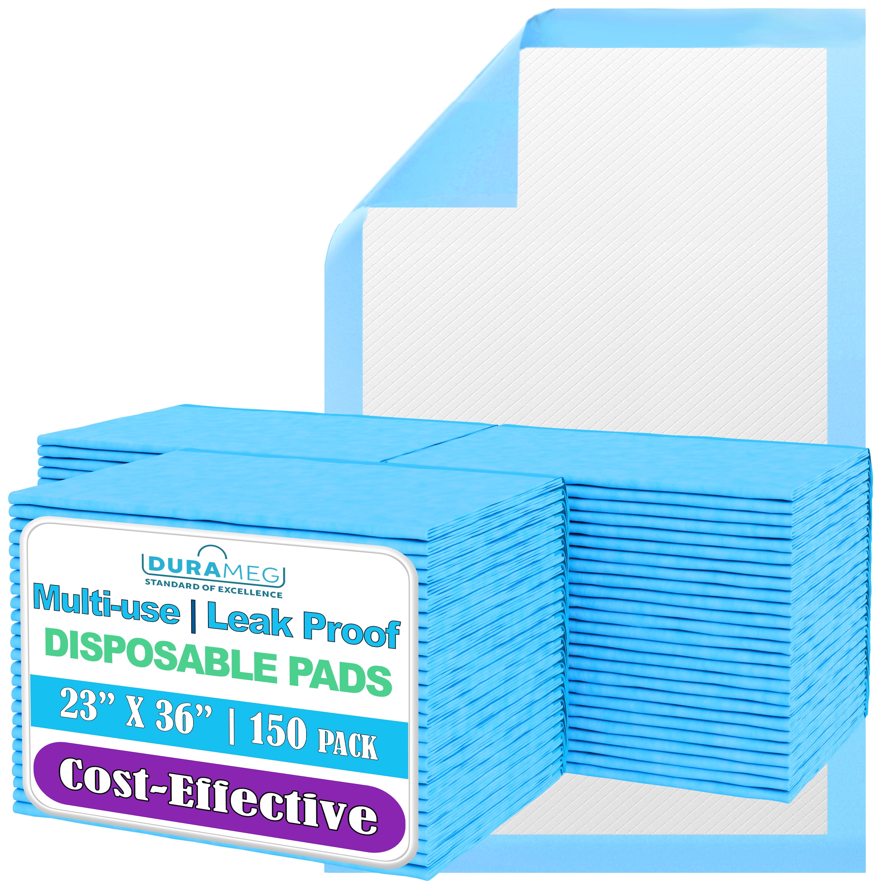 Disposable Underpads 23”x36” [150-Pads] Moderate Absorbency Chux ...