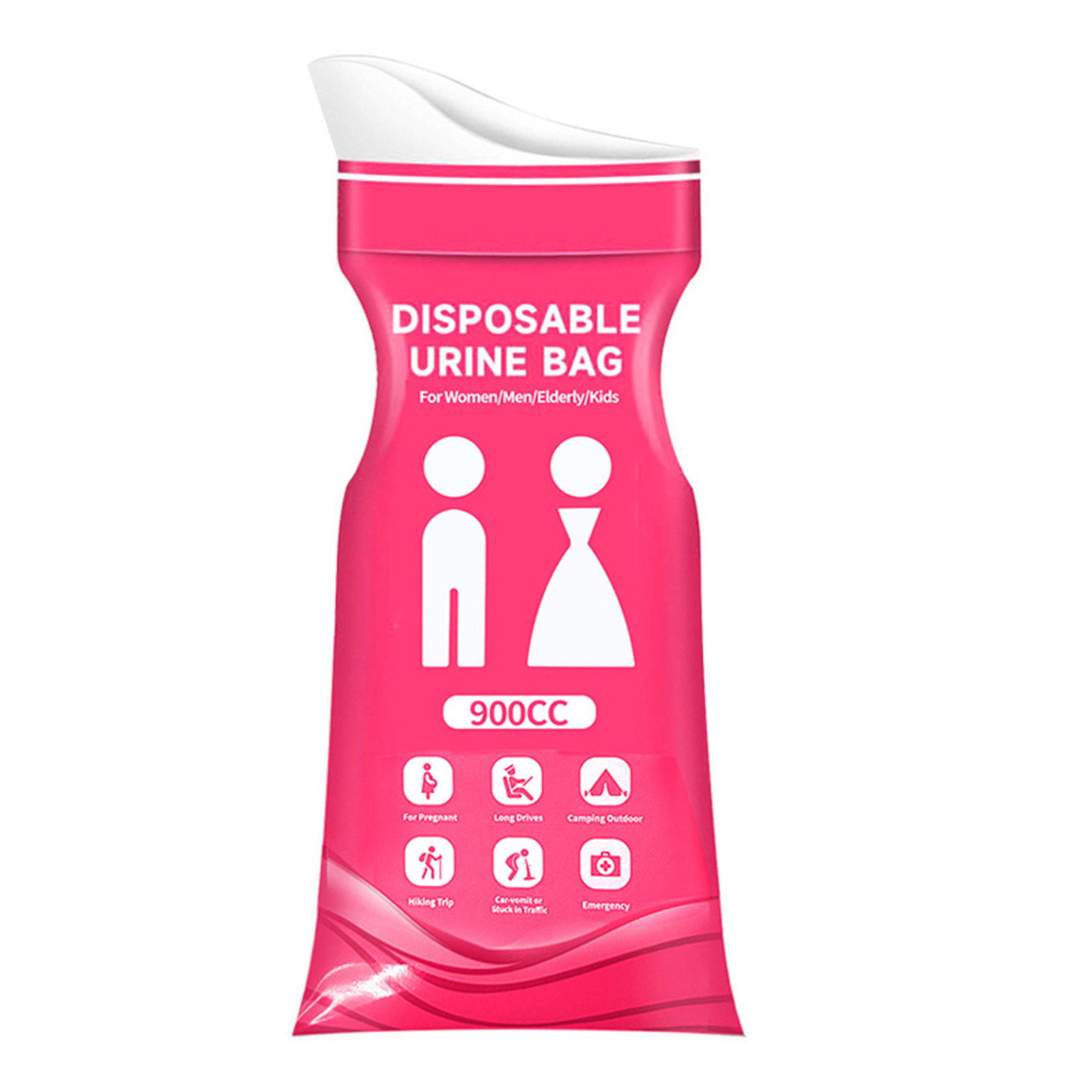 Disposable Urine Bag for Men, Women, and Kids – 900CC Capacity, Leak ...
